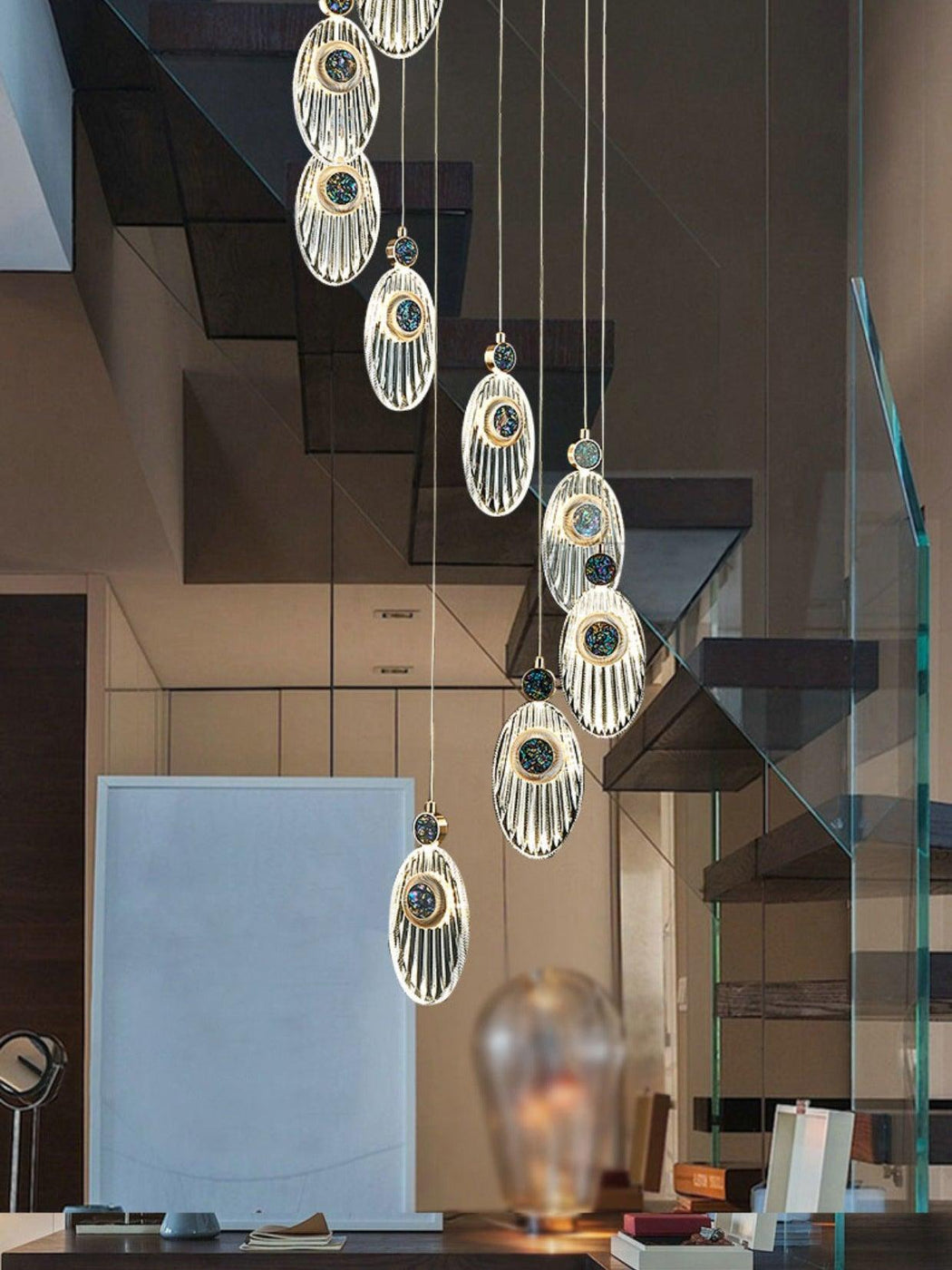 Acrylic Necklace Pendant Light 7.1" — YOVINO