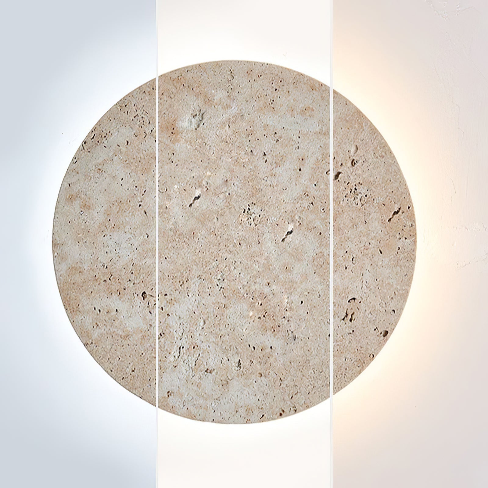 Circle Travertine Wall Lamp– YOVINO