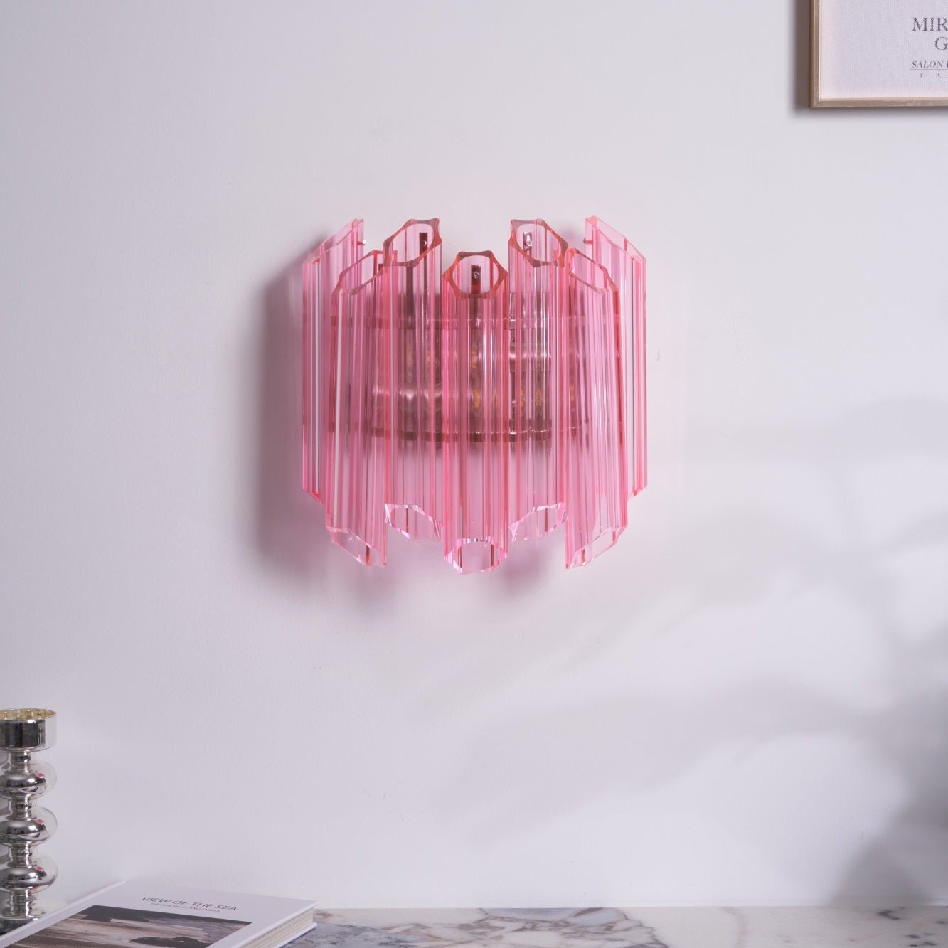 Pink Palermo Murano Wall Lamp– YOVINO