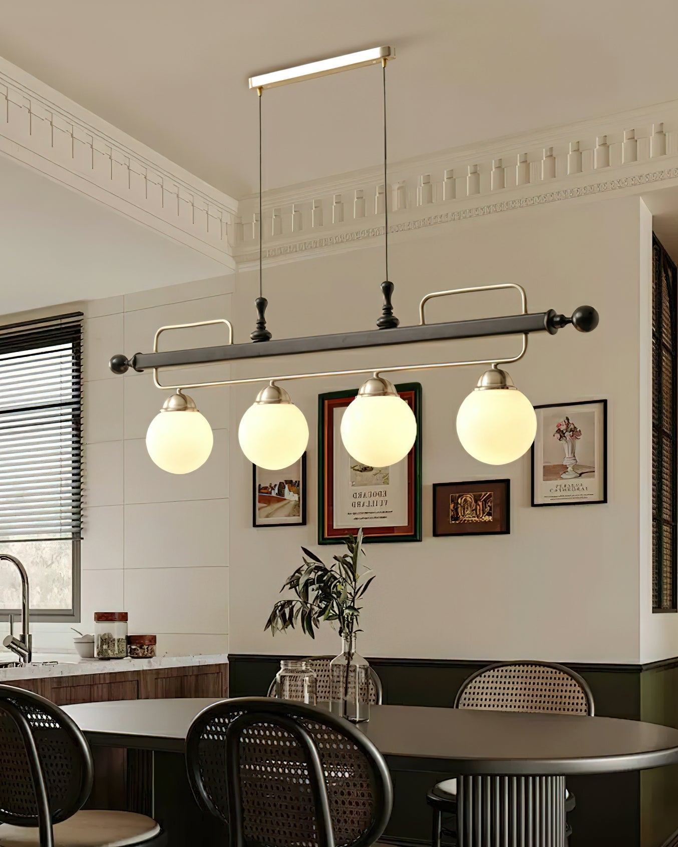 Quad Sphere Chandelier 47.2"– YOVINO