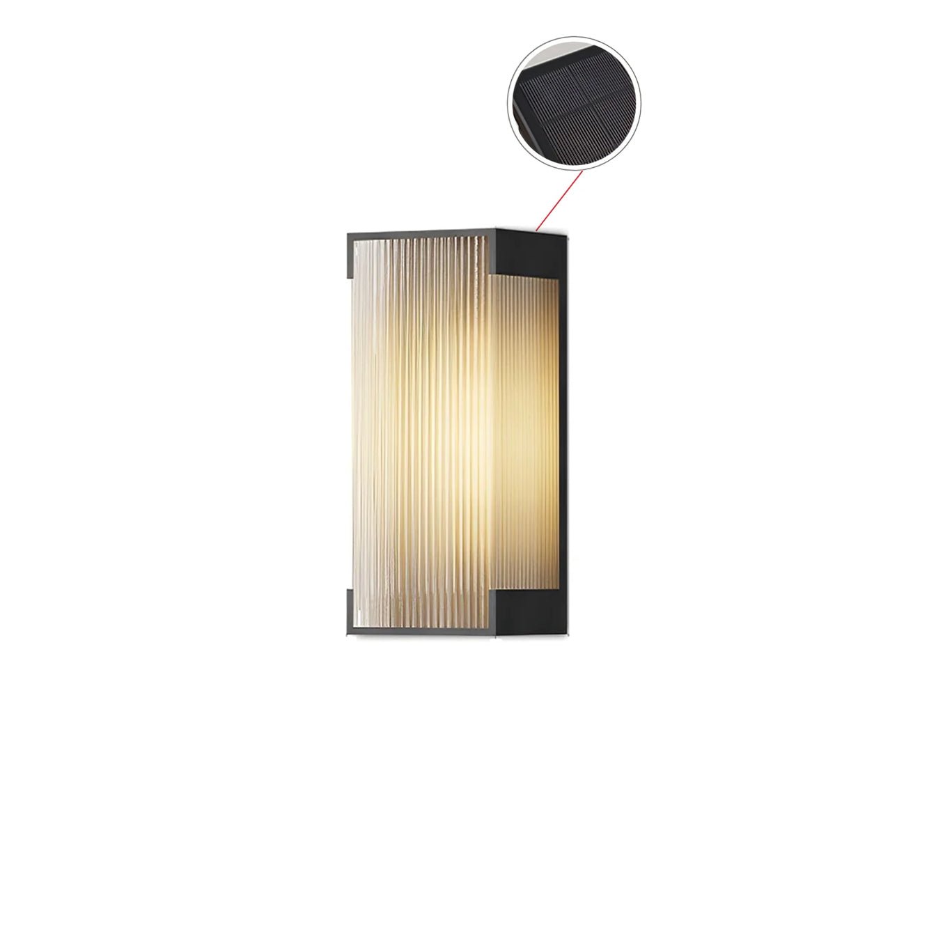 Rectangular Solar Outdoor Wall Light– YOVINO