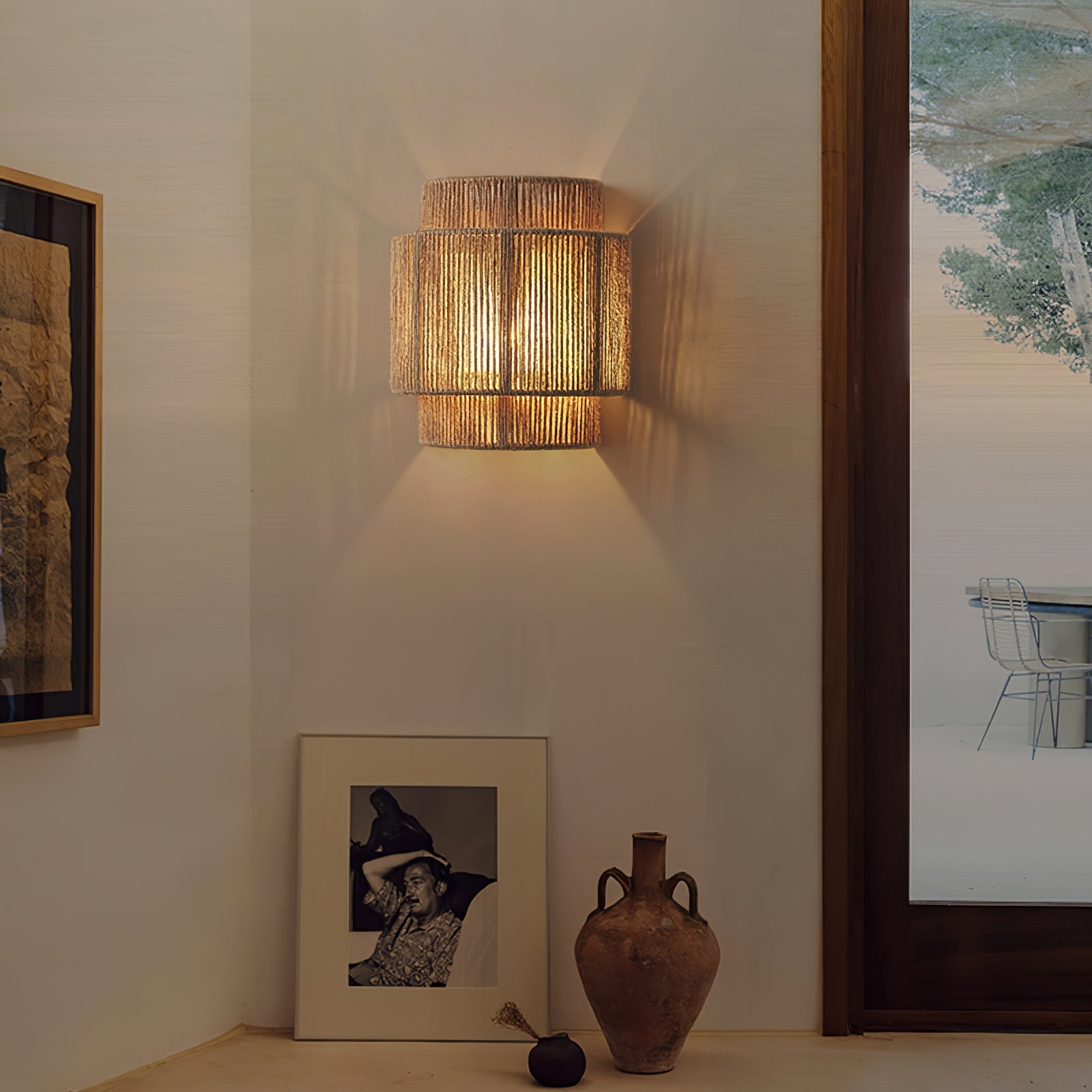 Rustic Weave Wall Lamp– YOVINO
