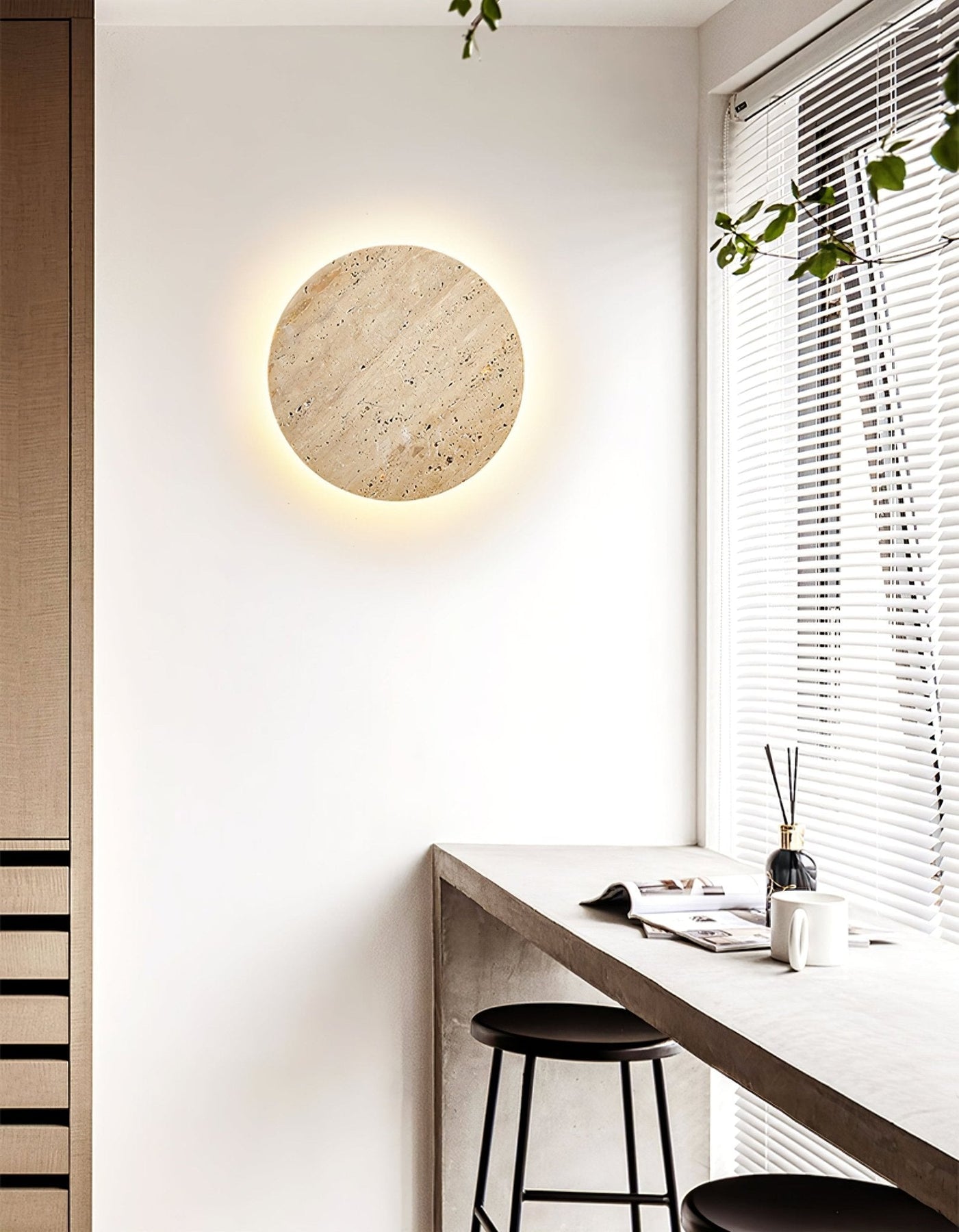 Siena Travertine Wall Light– YOVINO