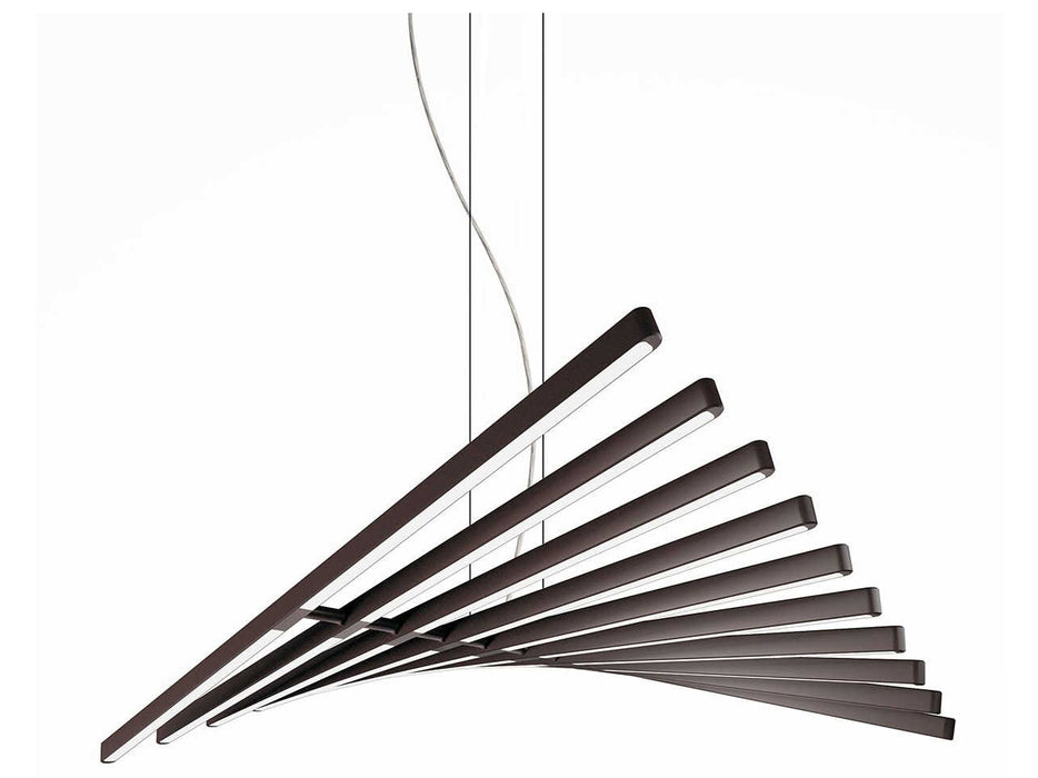 Vibia Rhythm 10-Light Brown Linear Pendant — YOVINO