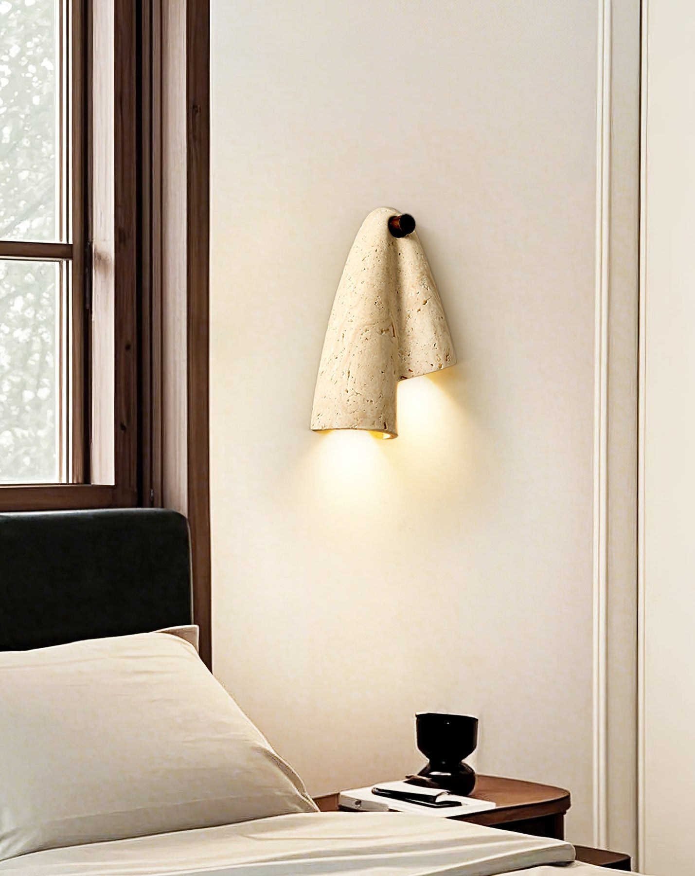 Velo Draped Stone Sconce– YOVINO