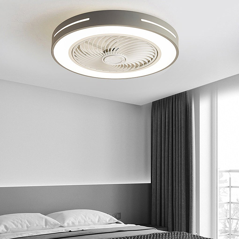 Inverter Bladeless Ceiling Fans Light Intelligent Ceiling Fan Lamp wit ...