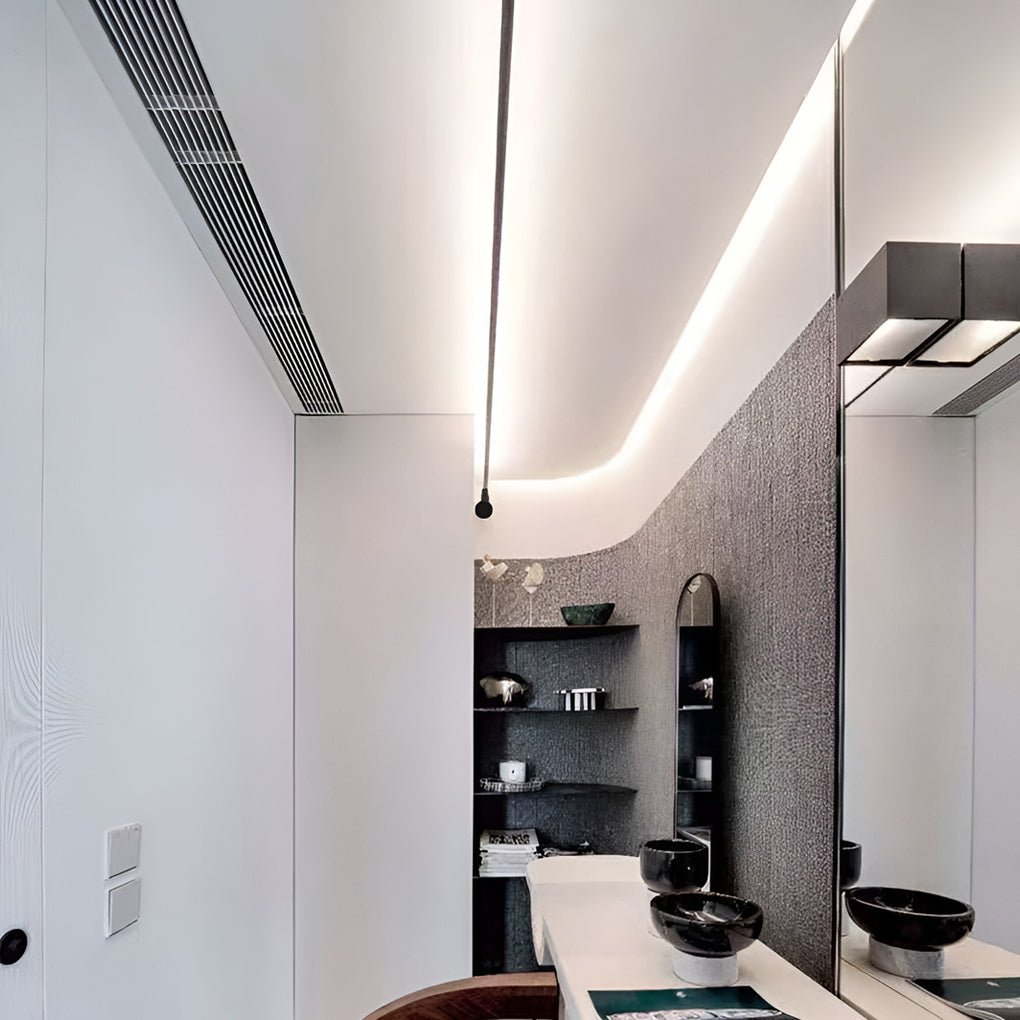 Rotatable Skyline Linear LED Lights Slim Steel Line Ceiling Light– YOVINO